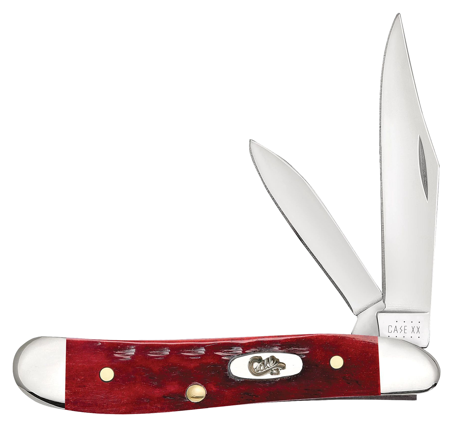 Case Smooth Pocket Worn Old Red Bone Corn Cob Jig Peanut Pocket Knife ...